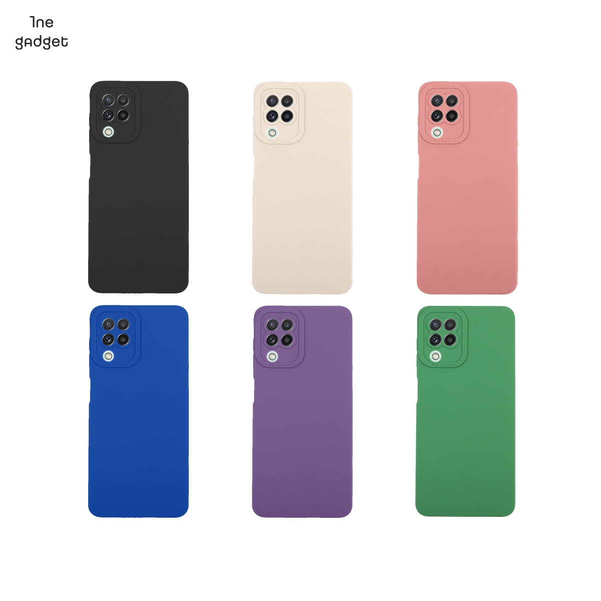 เคส Samsung Galaxy A22 4G M22 เคสซิลิโคนนิ่ม กันกล้อง TPU สีพื้น | 365shop