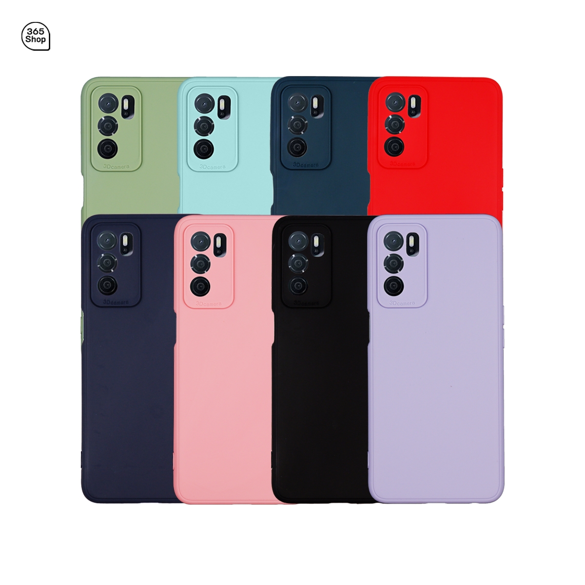 เคส OPPO A16 CPH2269 เคสซิลิโคนนิ่ม กันกล้อง สีพาสเทล TPU หนา | 365shop