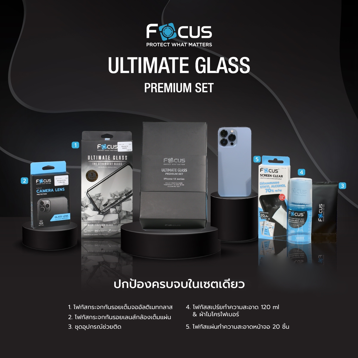 Focus Ultimate Gift Set สำหรับ iPhone 13 Pro Max | 365shop