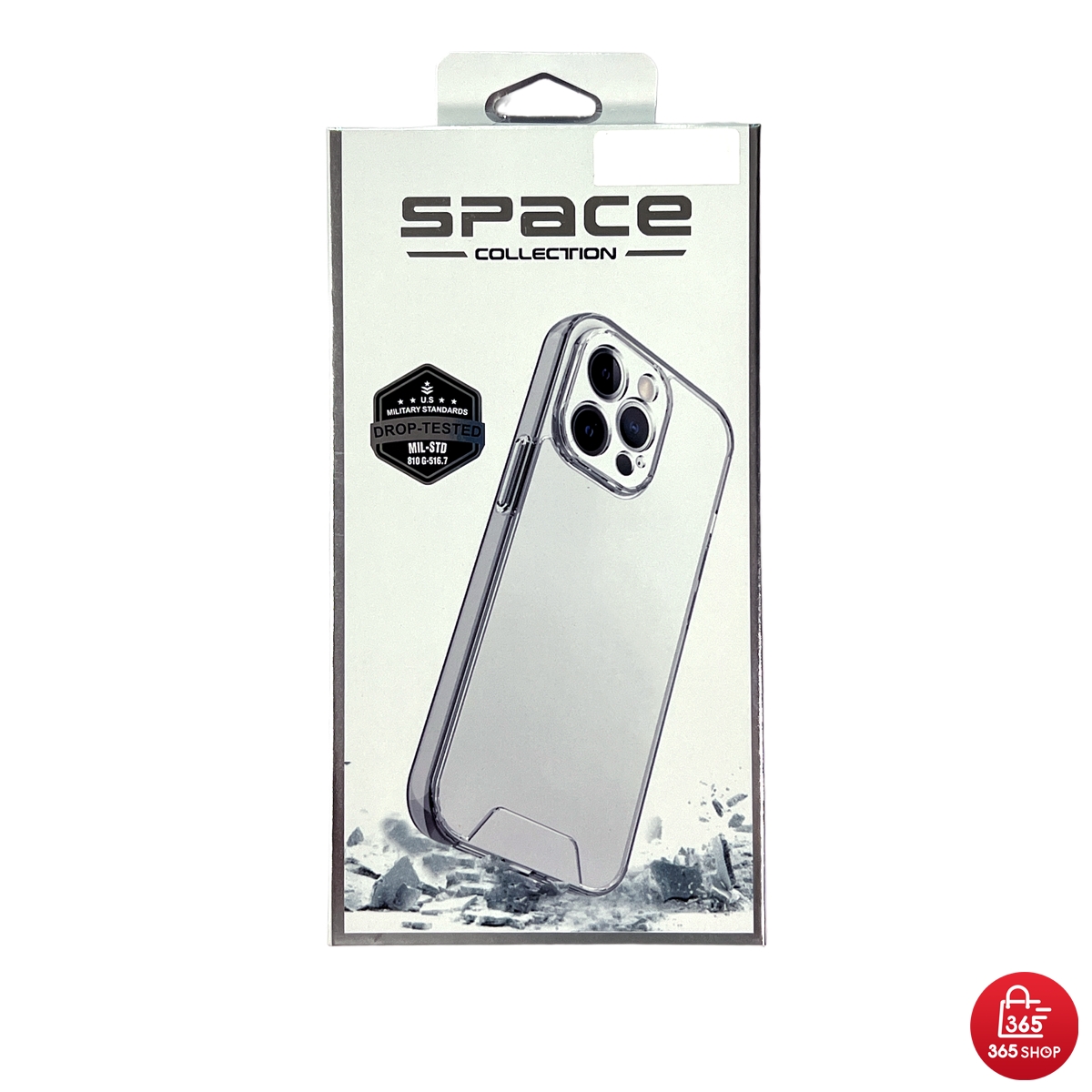 [BOX] เคสใส สำหรับ iPhone 14 Pro คลุมทั้งเครื่อง ปุ่มสีเงิน | 365shop