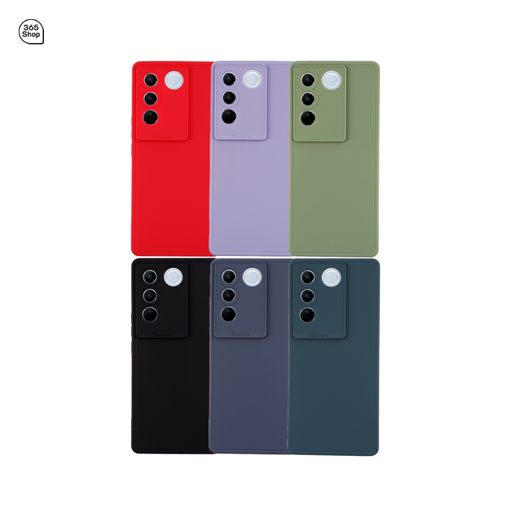เคส Vivo V27 5G V2246 เคสซิลิโคนนิ่ม กันกล้อง สีพาสเทล TPU หนา | 365shop