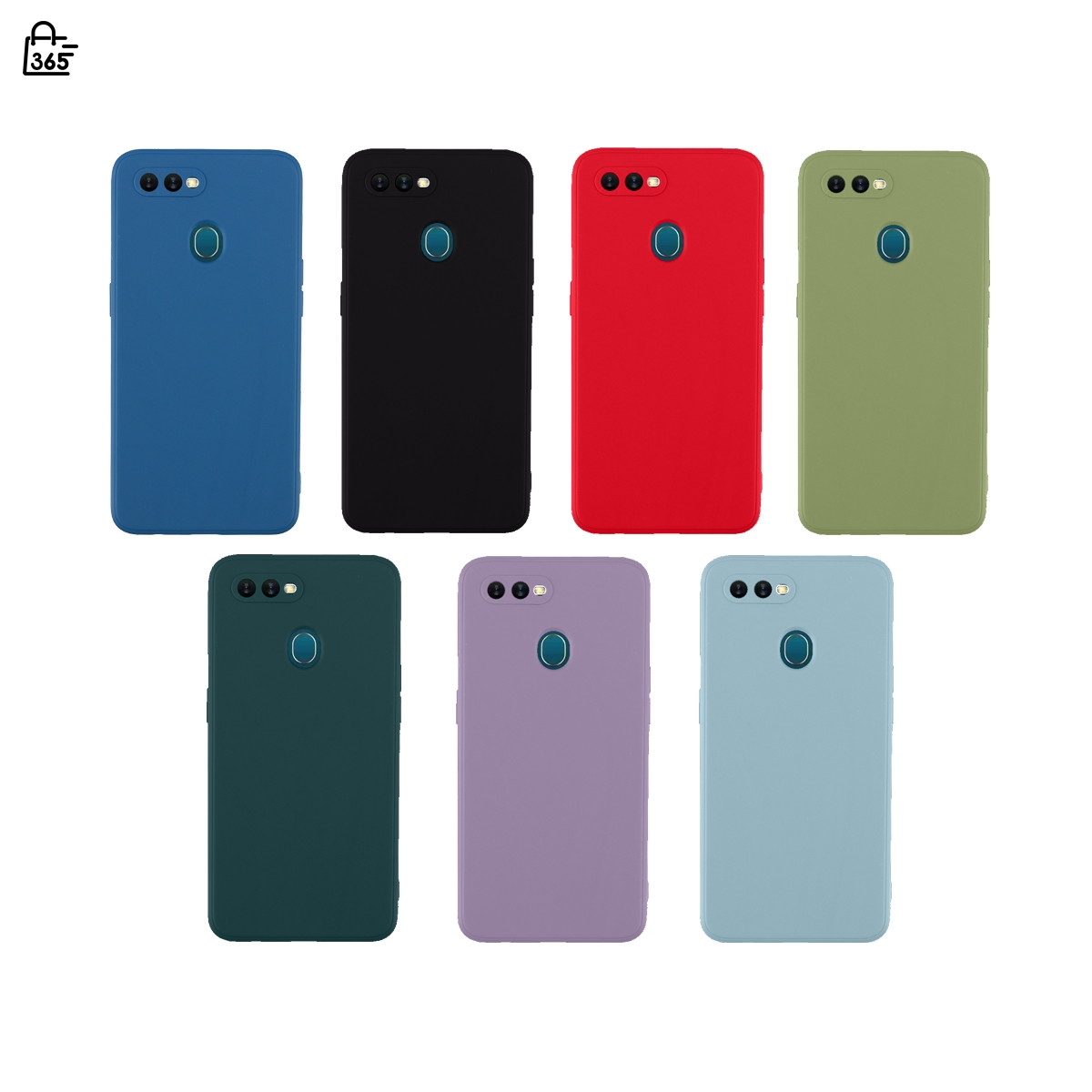เคส OPPO A12 A5s F9 A7 CPH1909 CPH2083 เคสซิลิโคนนิ่ม กันกล้อง สีพาสเทล ...